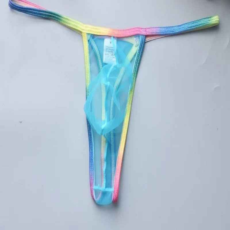 String Homme Transparent Arc-en-Ciel – string-homme.fr