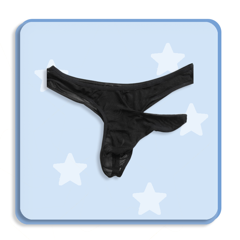 String homme transparent en coton - Joey – string-homme.fr