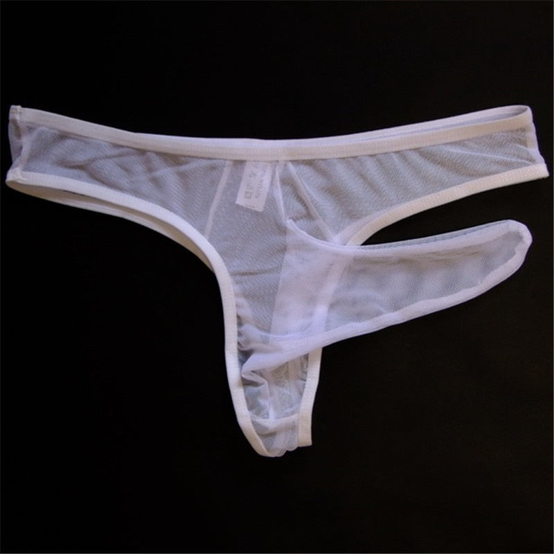 String homme transparent en coton - Joey – string-homme.fr
