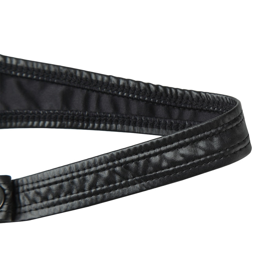 String homme effet cuir avec empiècements détachable – string-homme.fr